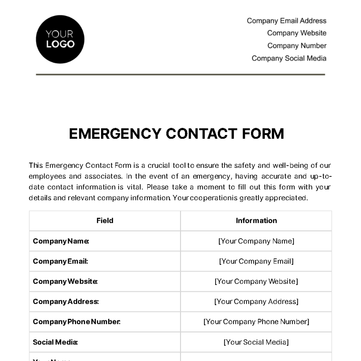 Emergency Resource Allocation Emergency Plan Template - Edit Online ...