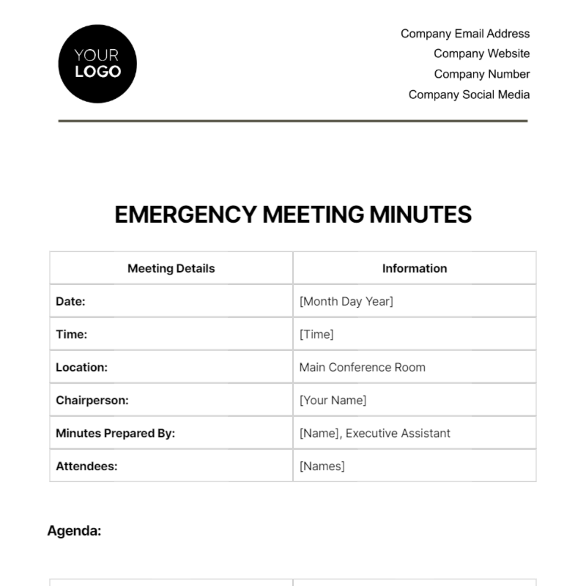 Emergency Response Planning & Management Templates - Download in Word ...