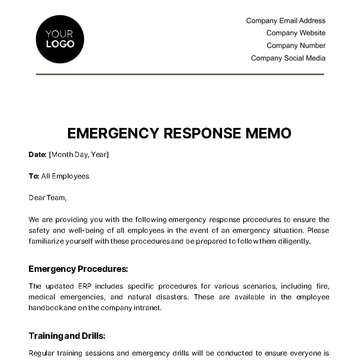 Emergency Resource Allocation Emergency Plan Template - Edit Online ...