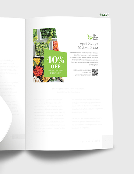 Agriculture Magazine Ads Template - InDesign, PSD | Template.net