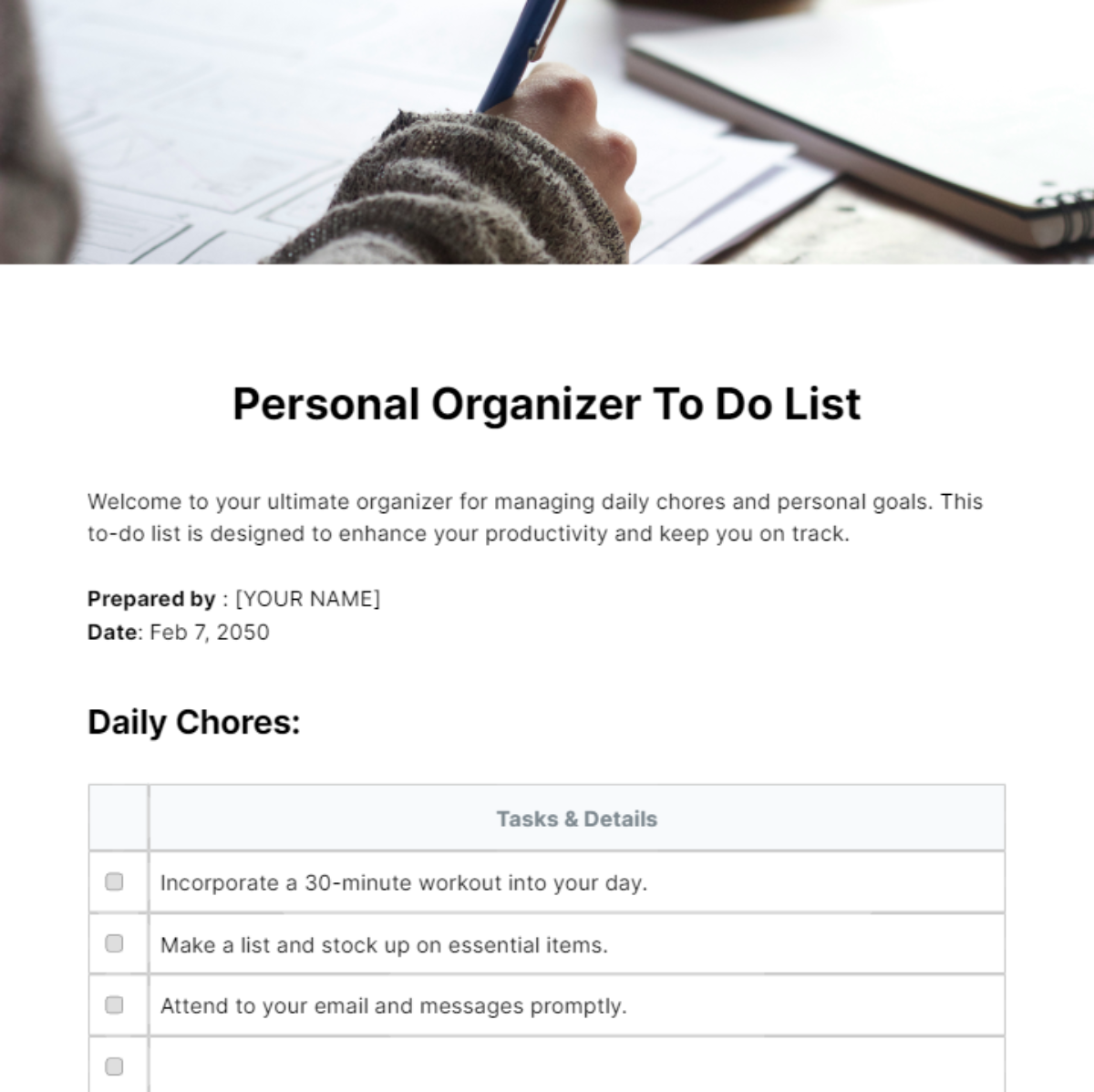 Education To Do List Template - Edit Online & Download Example ...