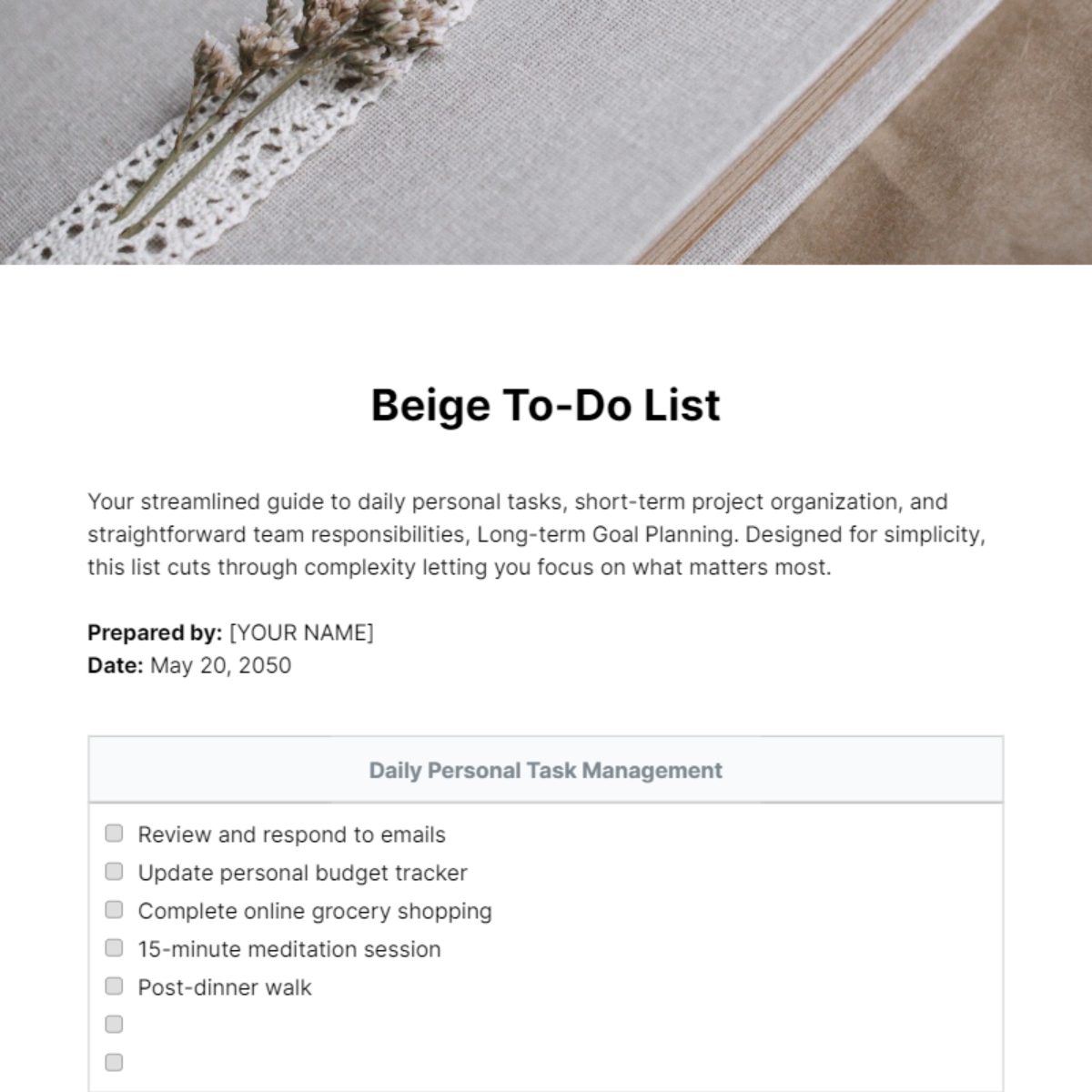 Education To Do List Template - Edit Online & Download Example ...
