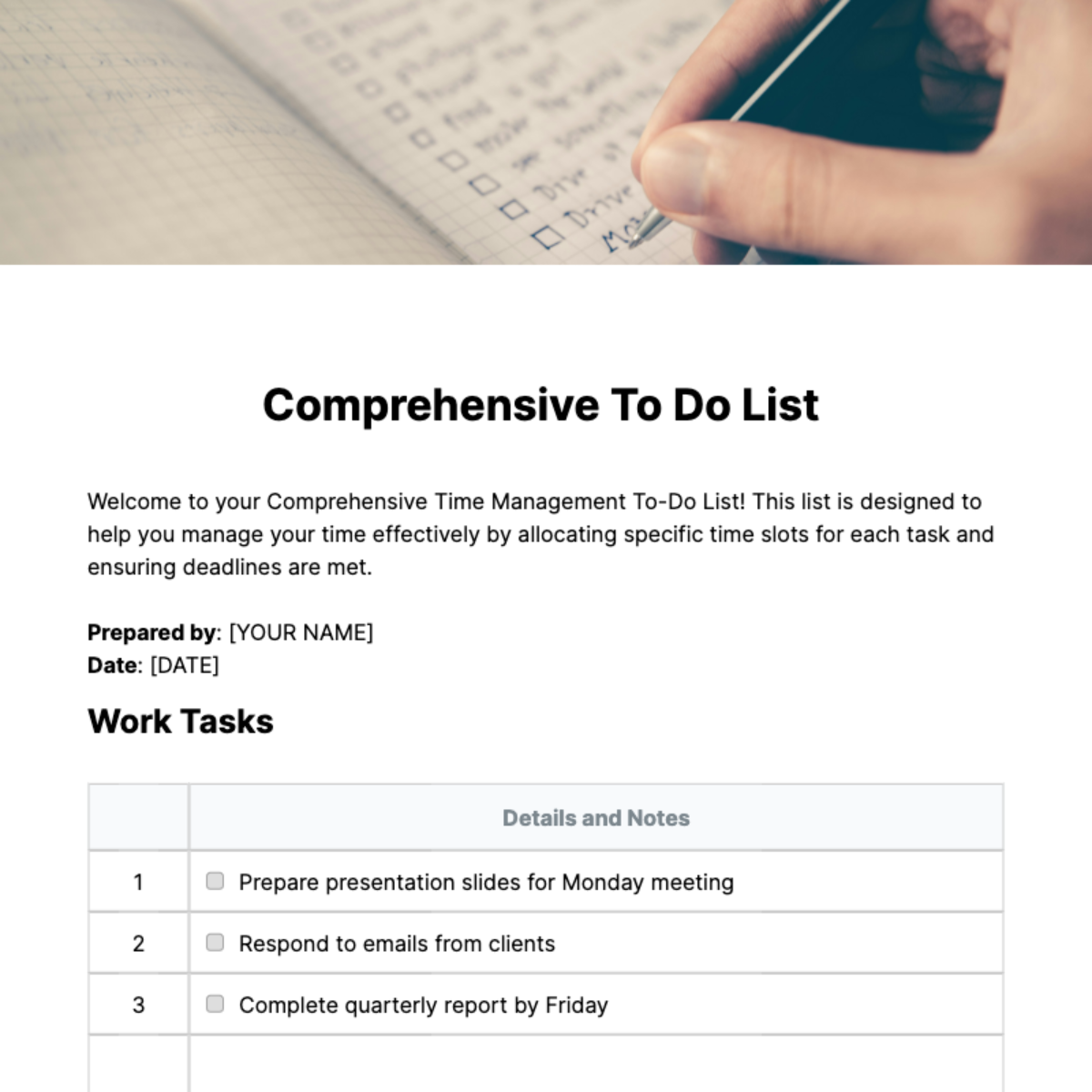 Fancy To Do List Template - Edit Online & Download Example | Template.net