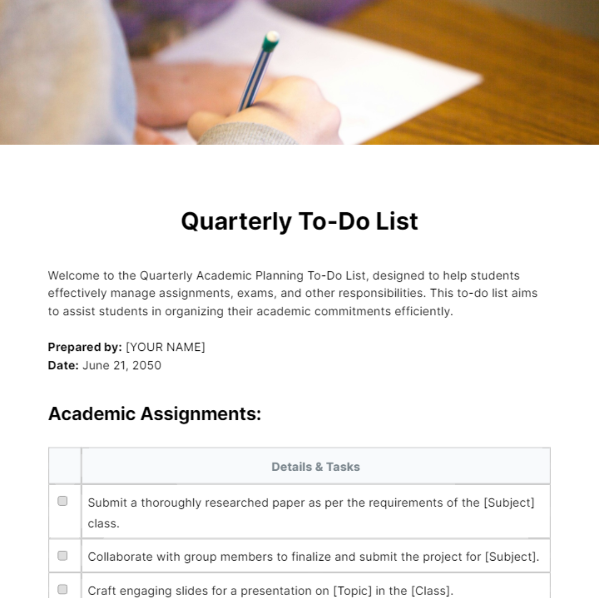 Beautiful To Do List Template - Edit Online & Download Example ...