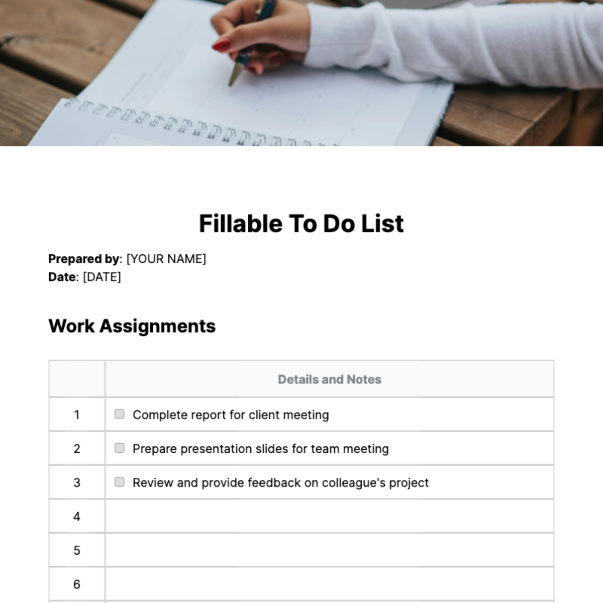 Beautiful To Do List Template - Edit Online & Download Example ...