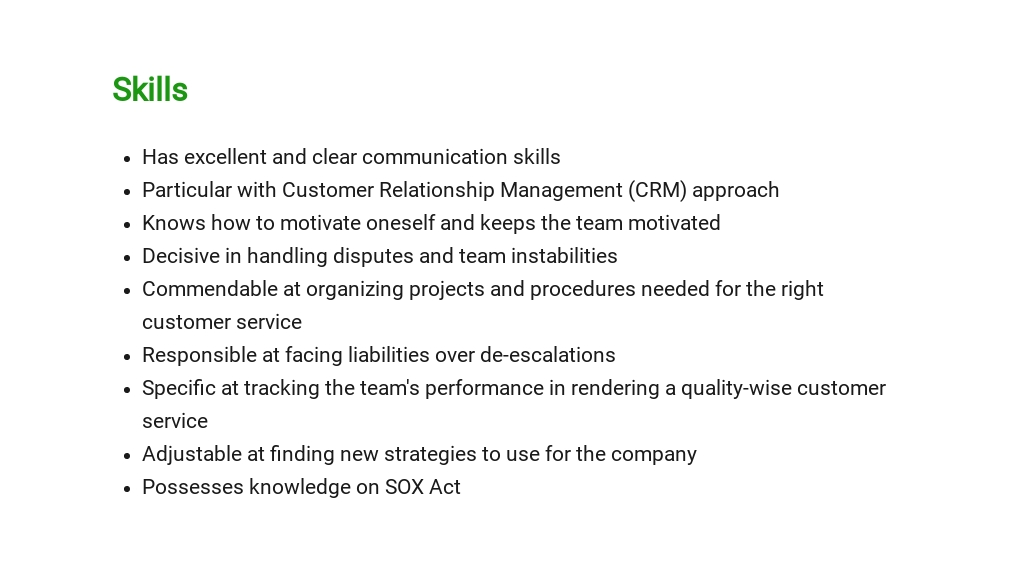 Customer Service Representative Supervisor Job Description Template customer-service-representative-supervisor-job-description-template