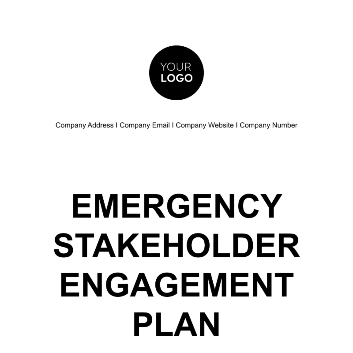Emergency Stakeholder Engagement Plan Template - Edit Online & Download ...