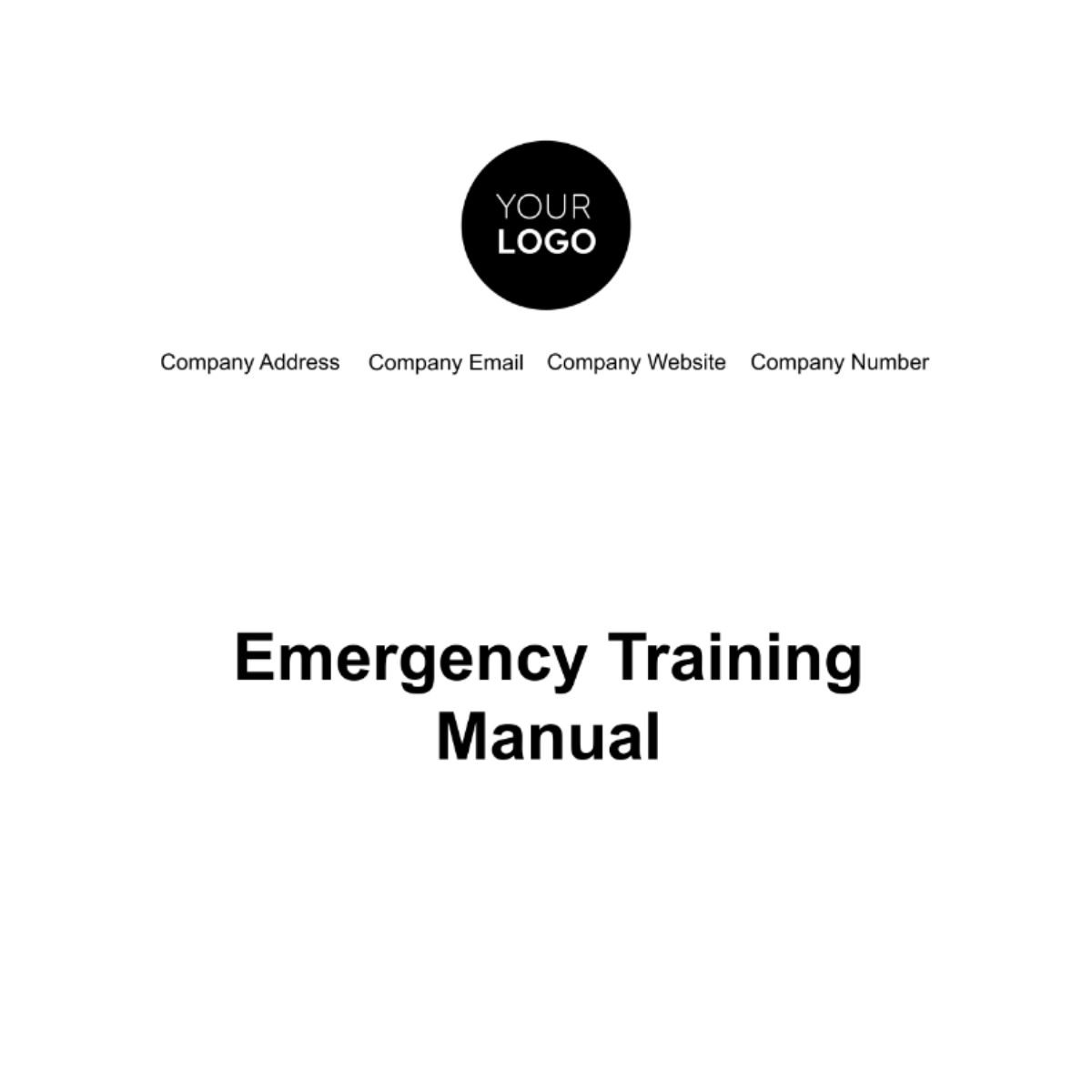 Emergency Training Manual Template - Edit Online & Download Example ...
