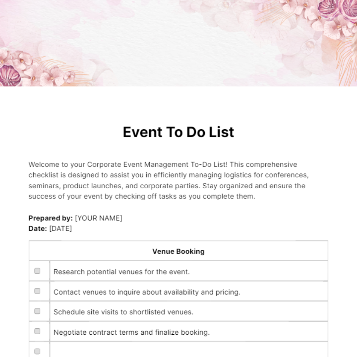 Academic To Do List Template - Edit Online & Download Example | Template.net