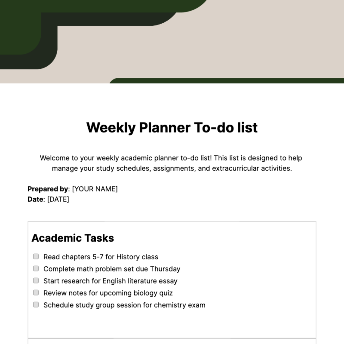 Weekly To Do List Template Edit Online Download Example Template weekly-to-do-list-template-edit-online-download-example-template