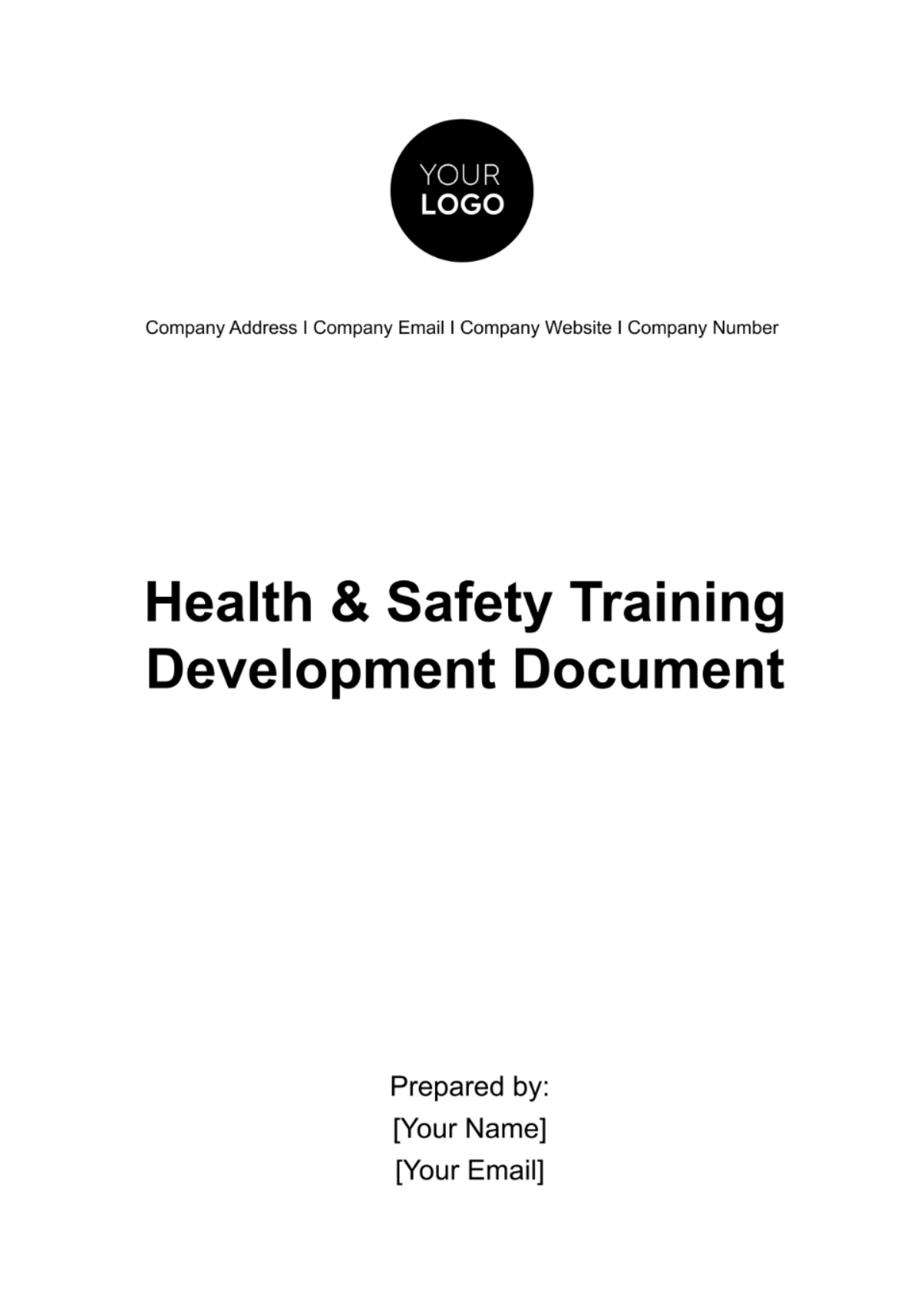 Health & Safety Training Development Document Template - Edit Online ...
