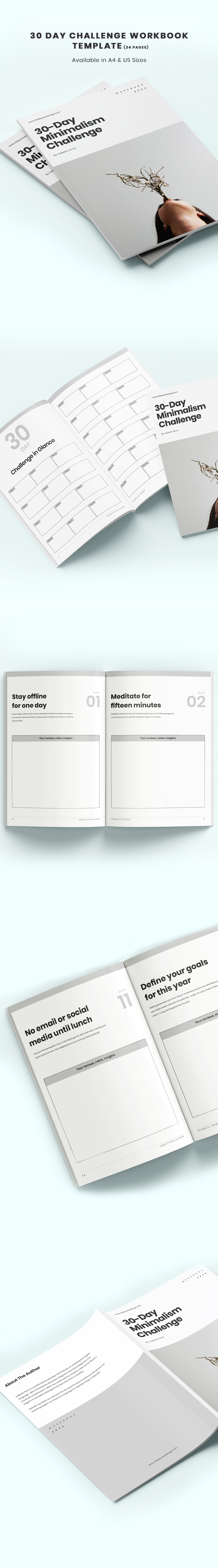 E-Course Workbook Template - InDesign, Word, Apple Pages, Publisher ...