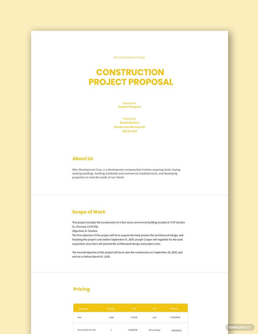 Health Care Proposal Template - Google Docs, Word, Apple Pages ...