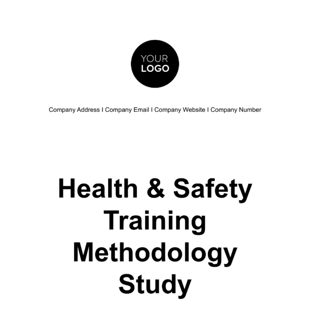 Health & Safety Training Methodology Study Template - Edit Online ...