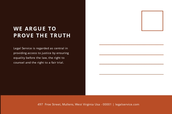 Legal Services Postcard Template in Illustrator, PSD | Template.net