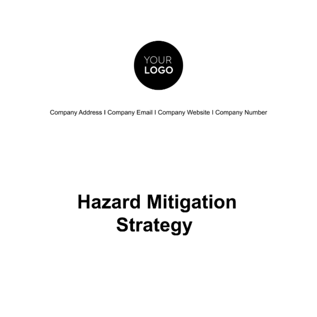 Hazard Mitigation Strategy Template - Edit Online & Download Example ...