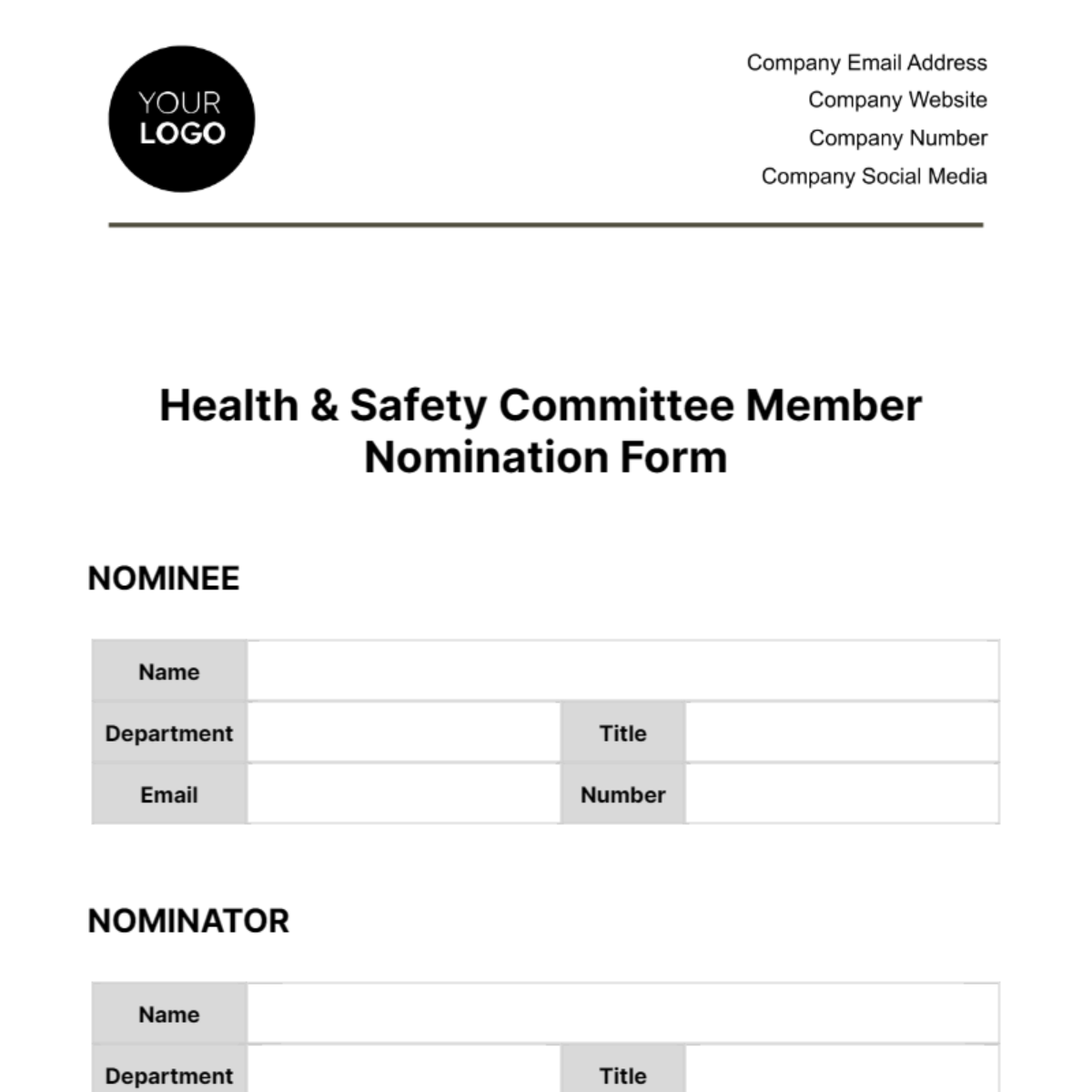 Health & Safety Committee Performance Evaluation Template - Edit Online ...