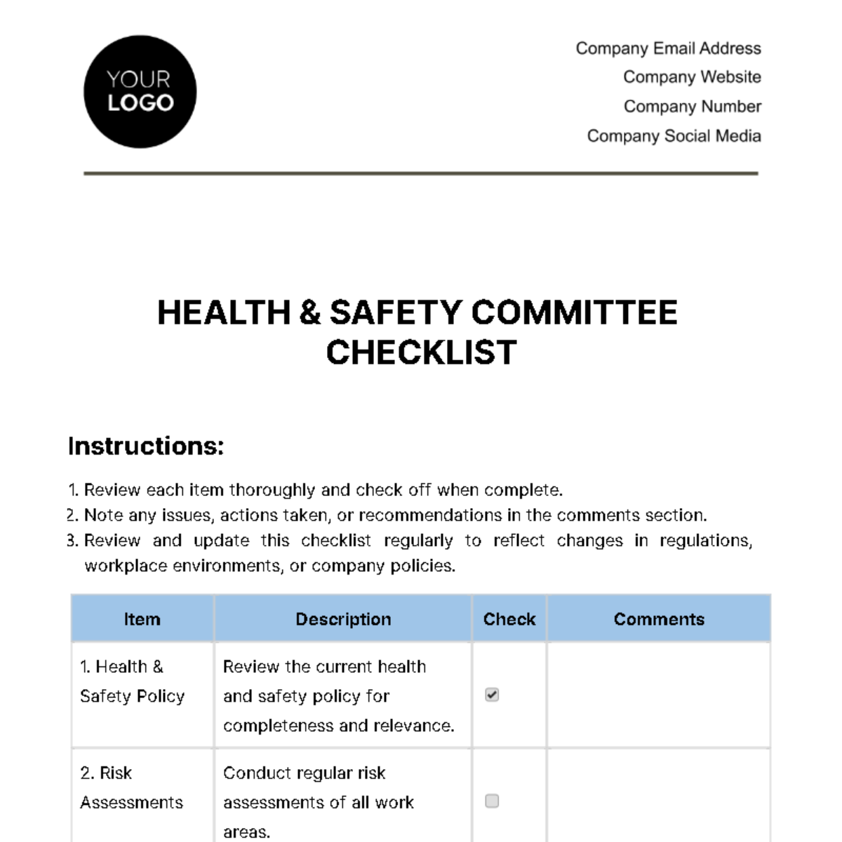 Workplace Incident Investigation Checklist Template - Edit Online ...