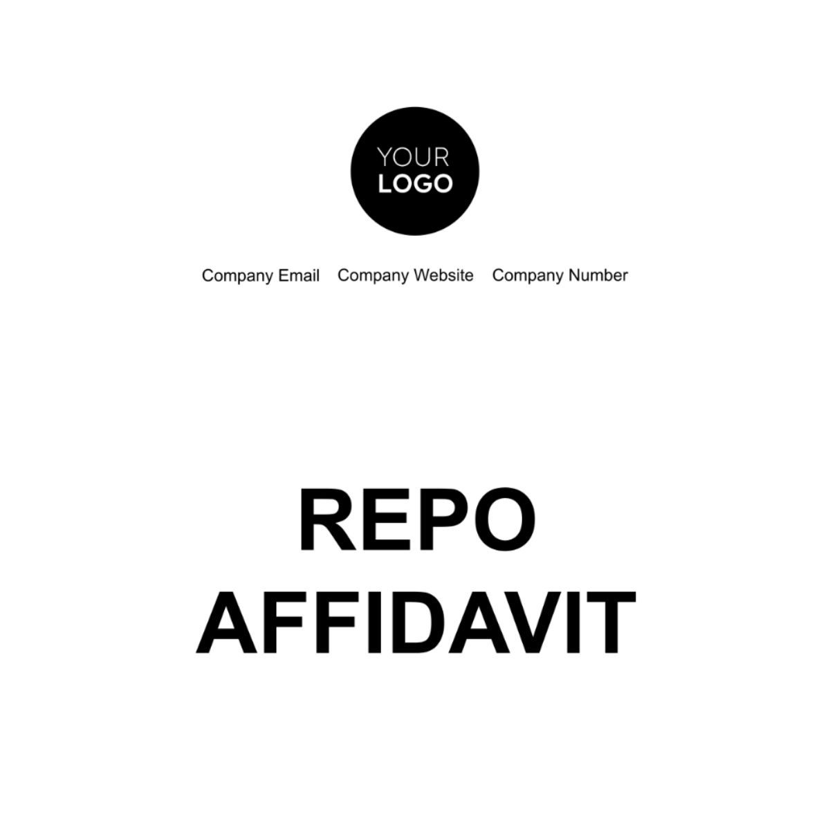 Affidavit of Title Template - Edit Online & Download Example | Template.net