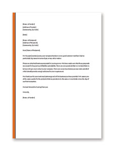 Formal Application Letter Format in Microsoft Word, Apple Pages, Google ...