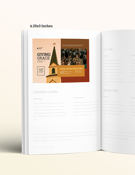 Free Autumn Church Magazine Ads Template - InDesign | Template.net