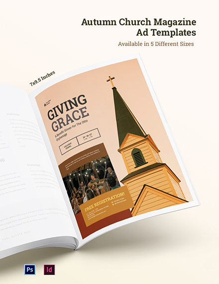 FREE Worship Church Magazine Ads Template - Word (DOC) | PSD | InDesign ...