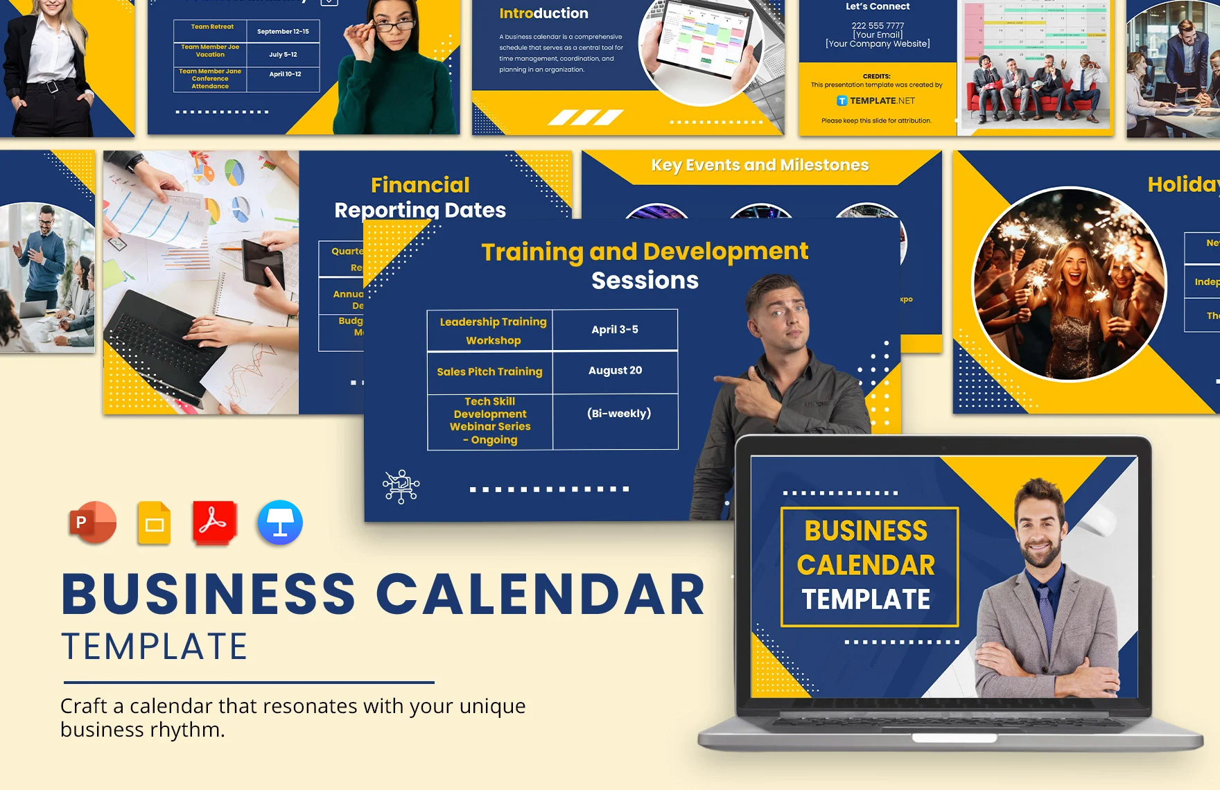 Free Editable Calendar Templates In Google Slides To Download