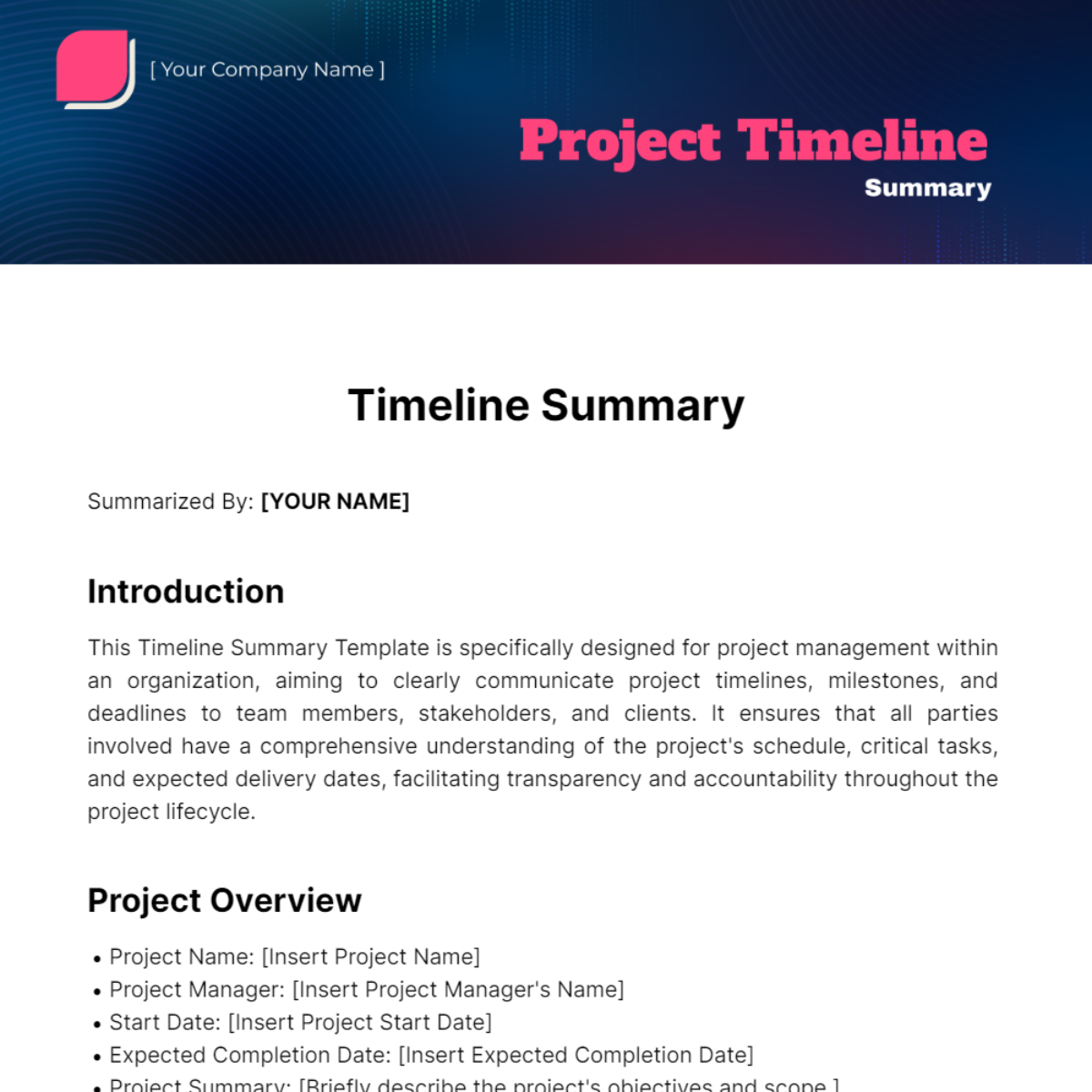 Disease Summary Template - Edit Online & Download Example | Template.net