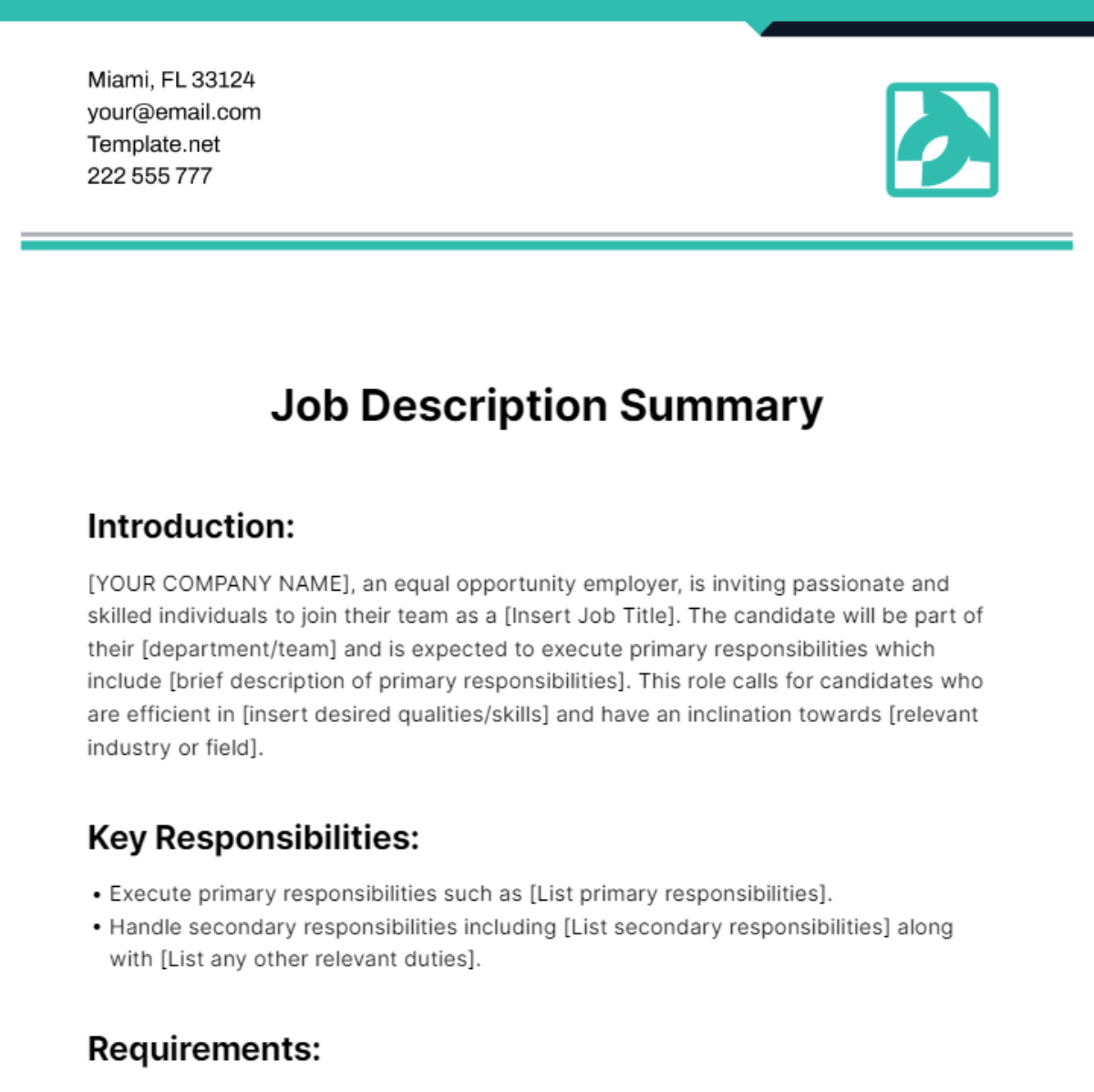 Use Case Summary Template Edit Online Download Example Template
