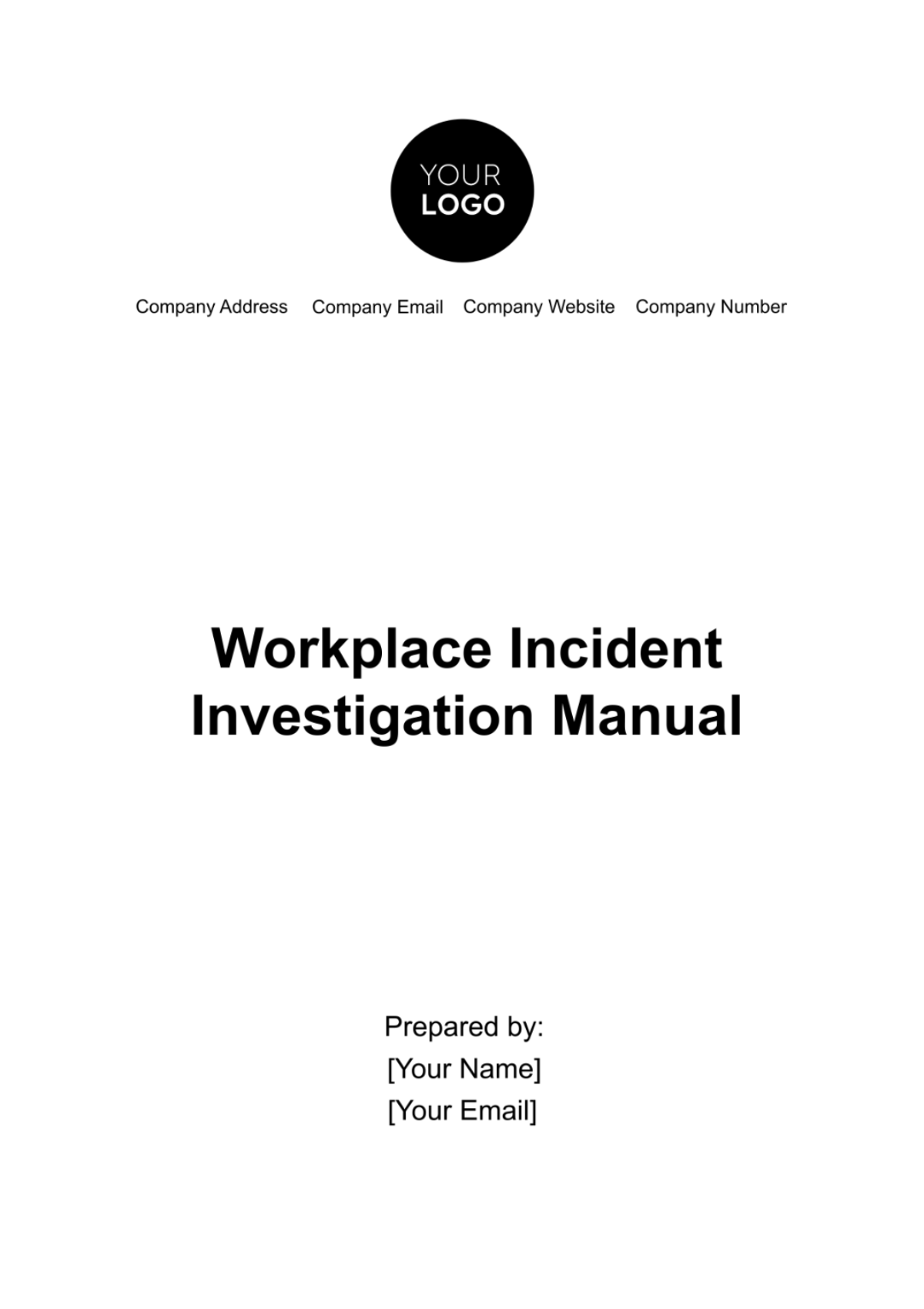 Free Workplace Incident Investigation Manual Template To Edit Online Free Workplace Incident Investigation Manual Template To Edit Online