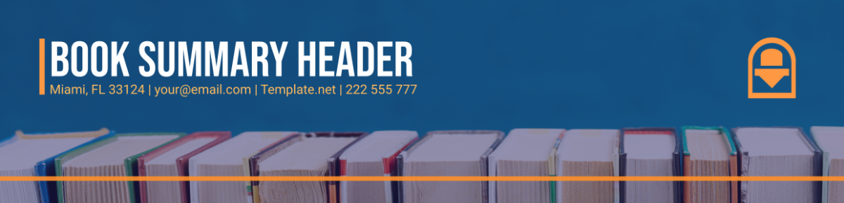 Book Summary Header Template Edit Online And Download Example