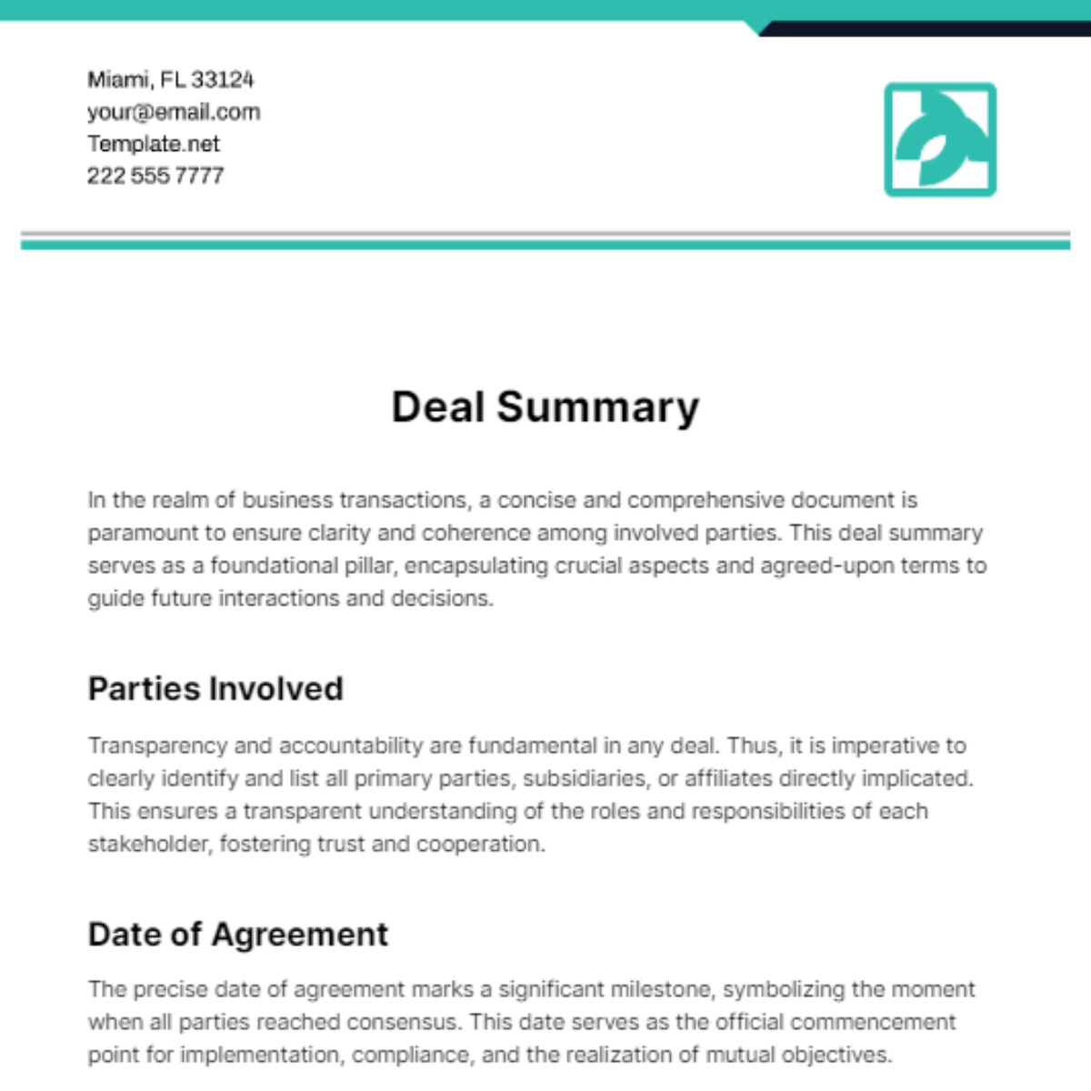 Grant Summary Template - Edit Online & Download Example | Template.net