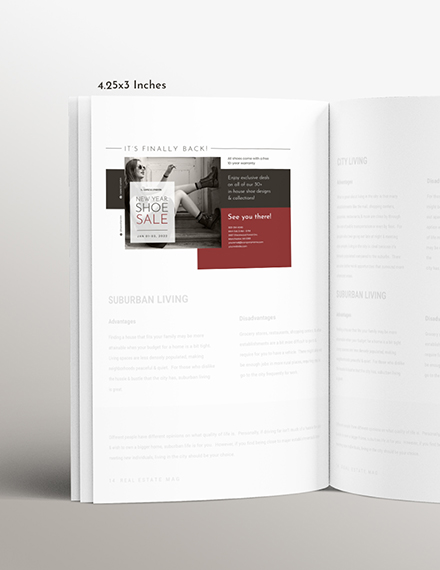 Basic Fashion Magazine Ads Template - InDesign, PSD | Template.net