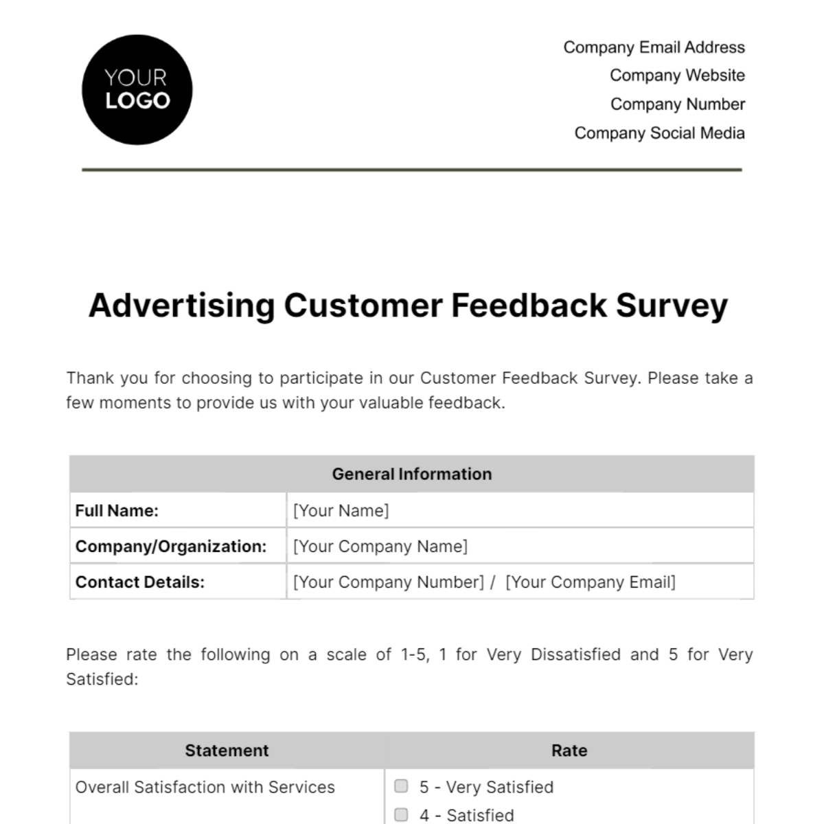 Advertising Campaign Report Template - Edit Online & Download Example ...
