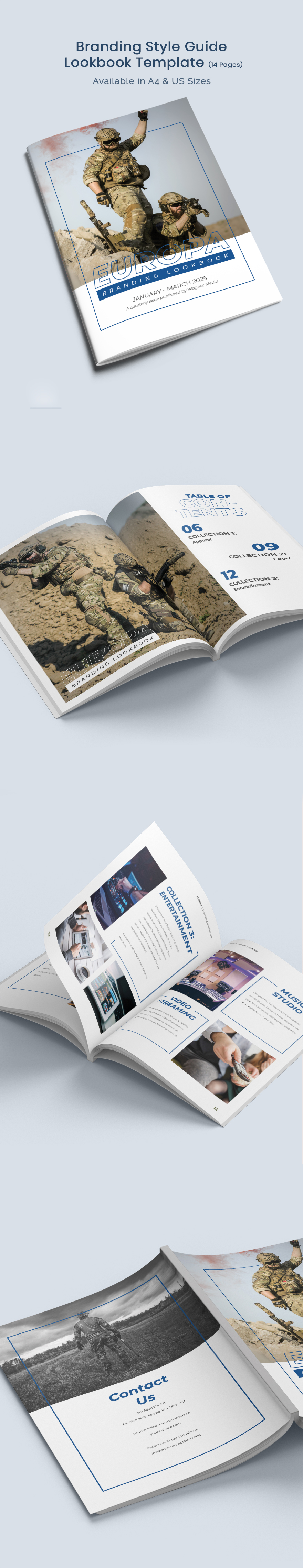 Free Creative Photography Lookbook Template - InDesign, Word, Apple ...