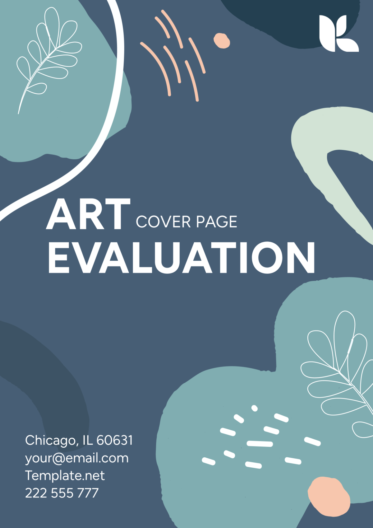 Art Evaluation Cover Page Template - Edit Online & Download Example | Template.net