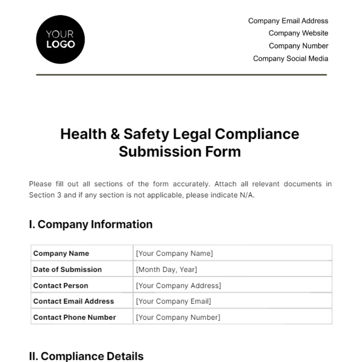 Workplace Vehicle Safety Compliance Checklist Template - Edit Online ...