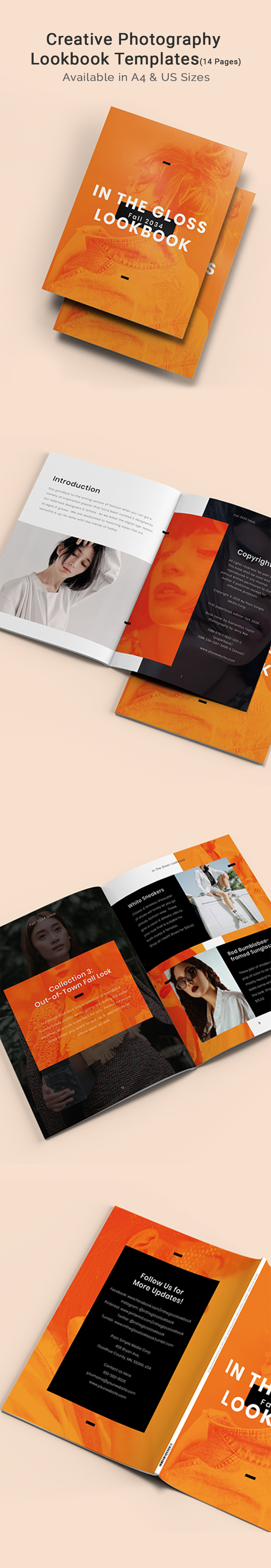 Free Creative Photography Lookbook Template - InDesign, Word, Apple ...