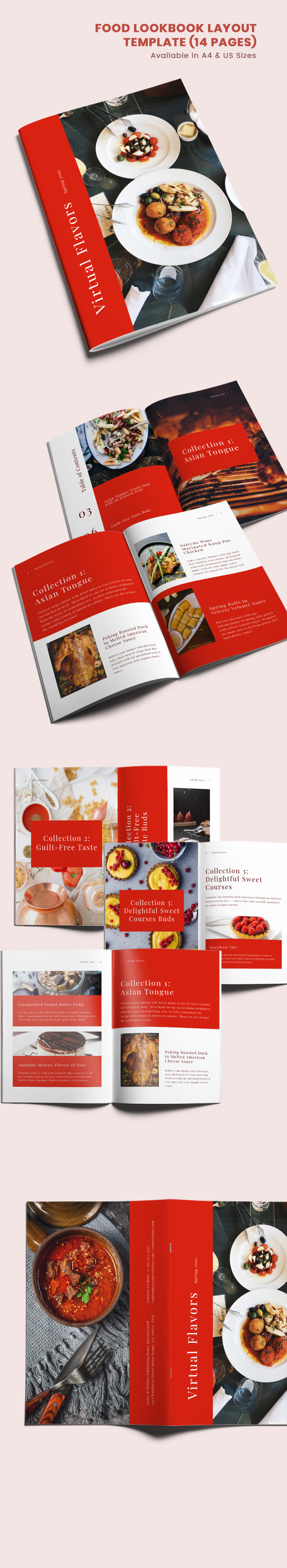 Food Lookbook Layout Template - InDesign | Template.net