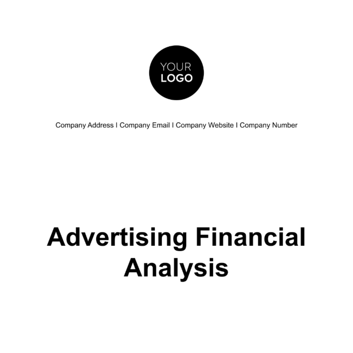 Advertising Financial Analysis Template - Edit Online & Download ...