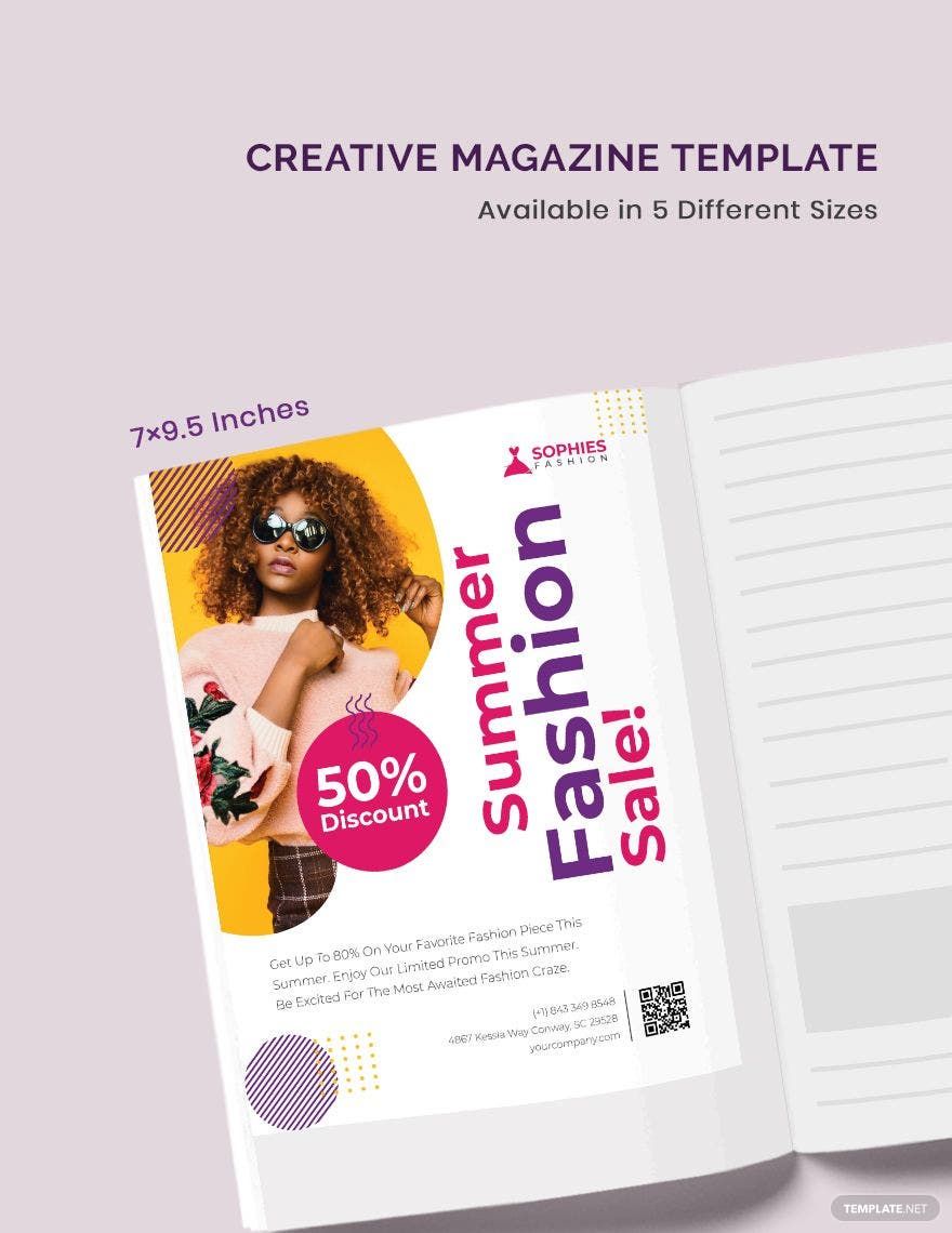 Simple Magazine Ad PSD Templates Design Free Download Template