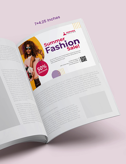 Creative Magazine ad Template - InDesign, PSD | Template.net