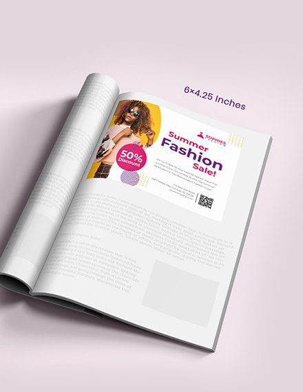 Creative Magazine Ad Template InDesign PSD Template