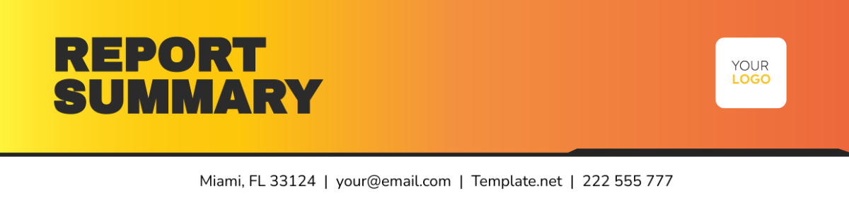 Report Summary Header Template - Edit Online & Download Example ...
