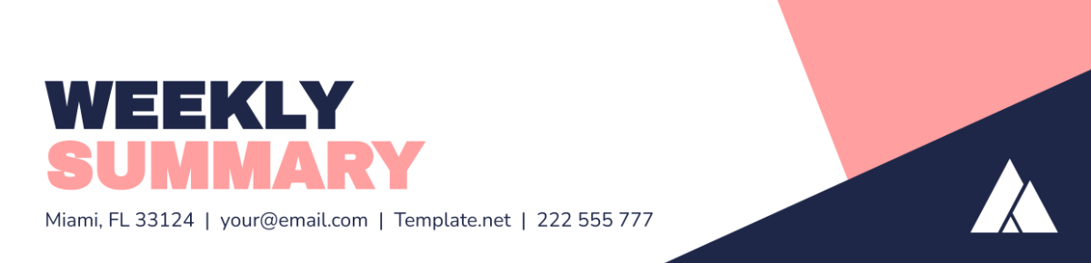Weekly Summary Header Template - Edit Online & Download Example ...