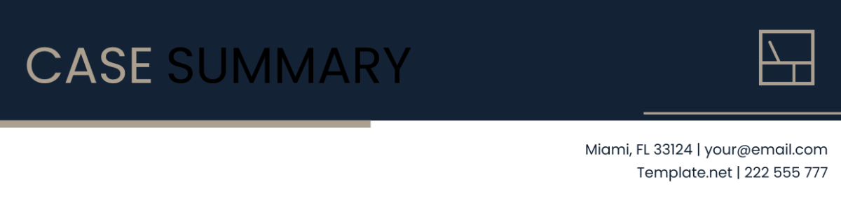 Case Summary Header Template - Edit Online & Download Example | Template.net
