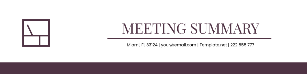 Meeting Summary Header Template - Edit Online & Download Example ...