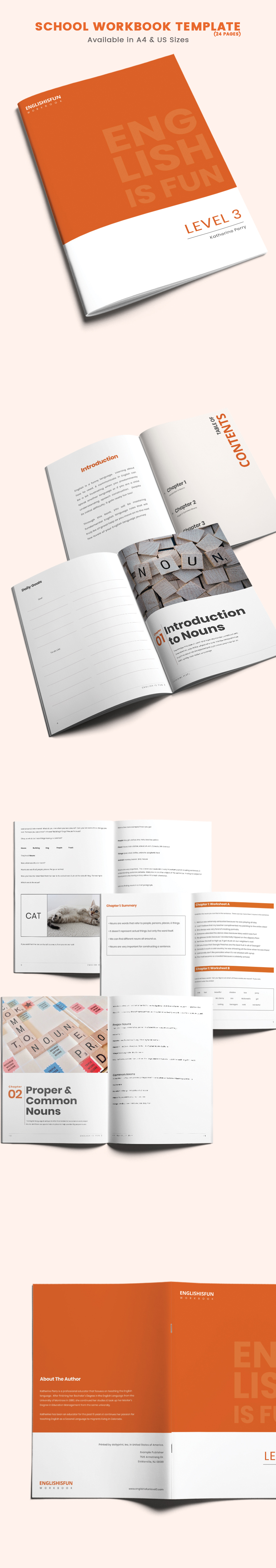 E-Course Workbook Template - InDesign, Word, Apple Pages, Publisher ...
