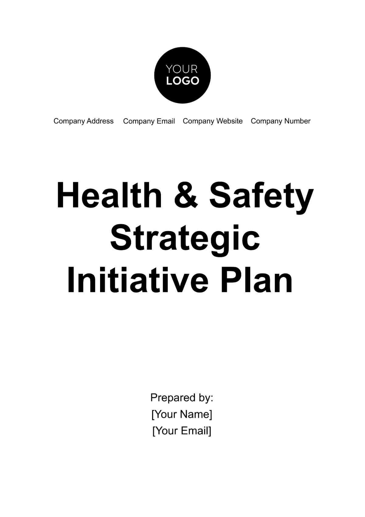 Health & Safety Strategic Initiative Plan Template - Edit Online ...