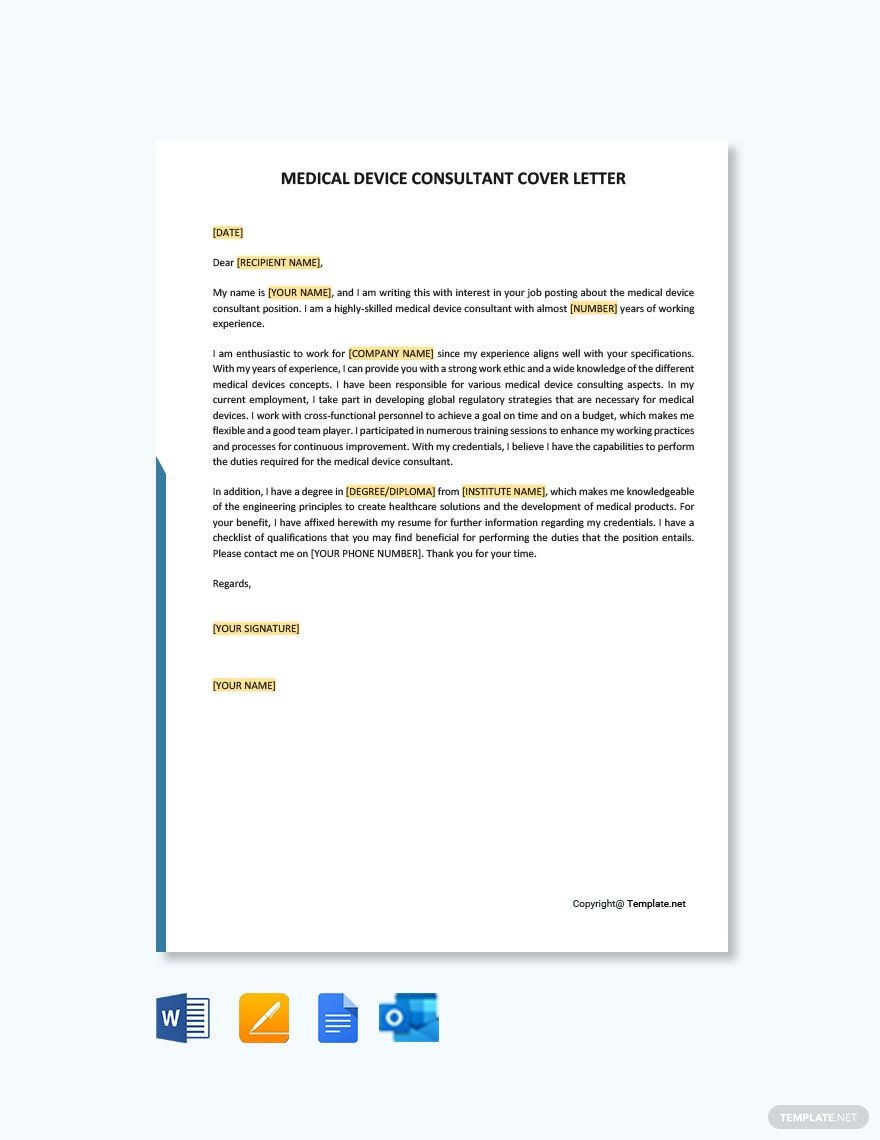 Free Medical Physicist Cover Letter Template - Google Docs, Word ...